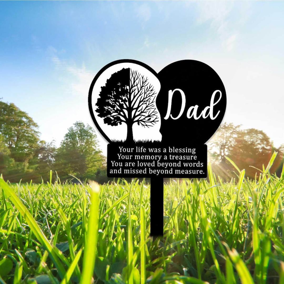 Dad Memorial Stake, Dad Remembrance Stake, Dad Memorial Gift , Dad ...