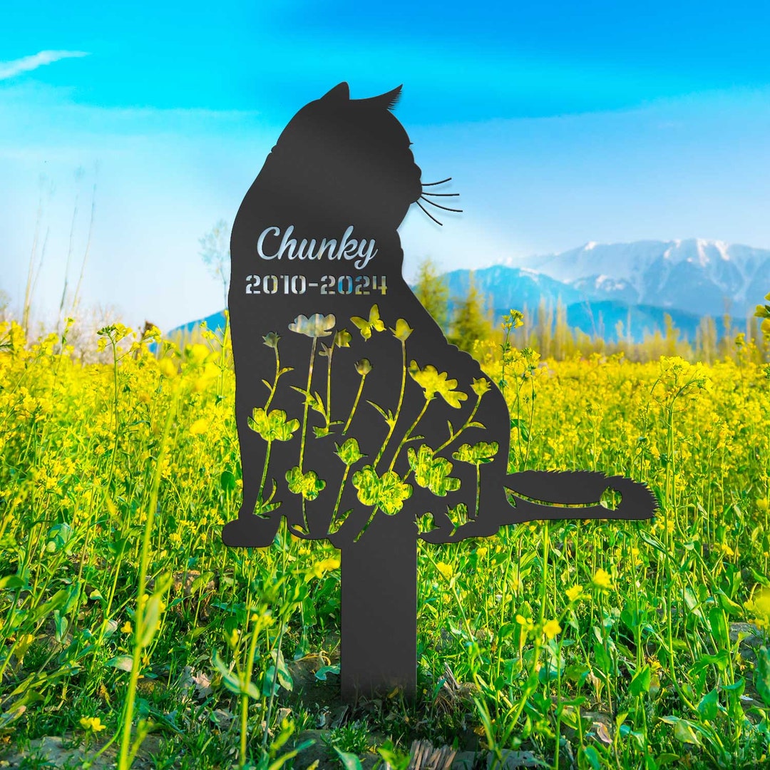 Custom Cat Memorial Plaque, Cat Memorial Sign, British Shorthair Cat ...