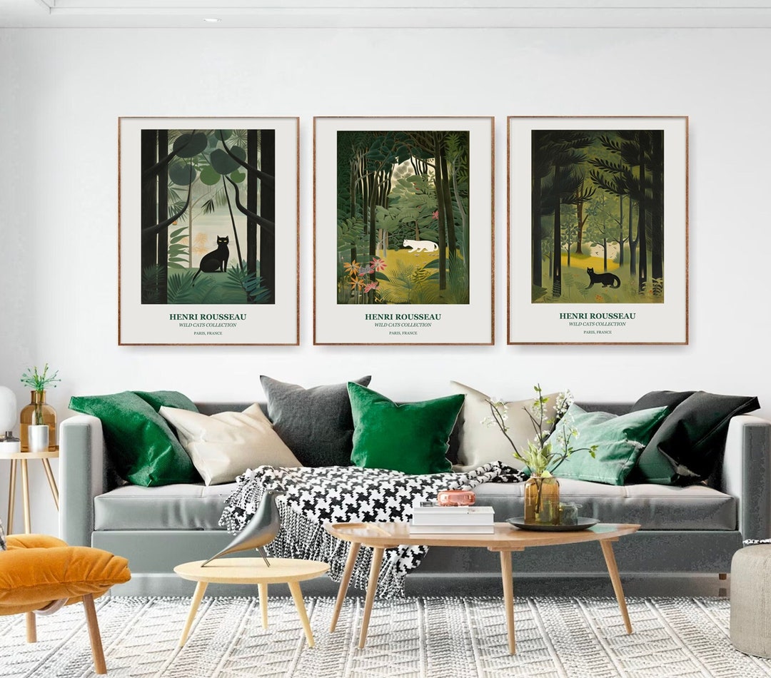 Henri Rousseau Poster, Cat Collection Poster, Digital Download, Gallery ...