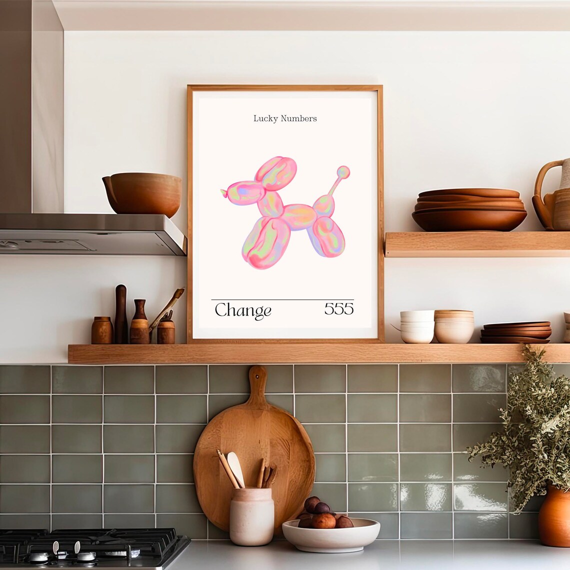Ballon Dog Retro Change Angel Numbers 555 Digital Download - Etsy