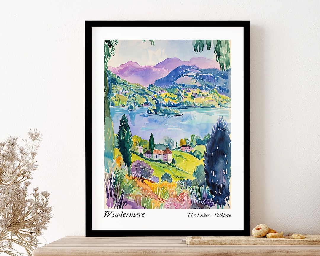 Windermere the Lakes Folklore Taylor Swift Summer Wall Art Print Poster ...