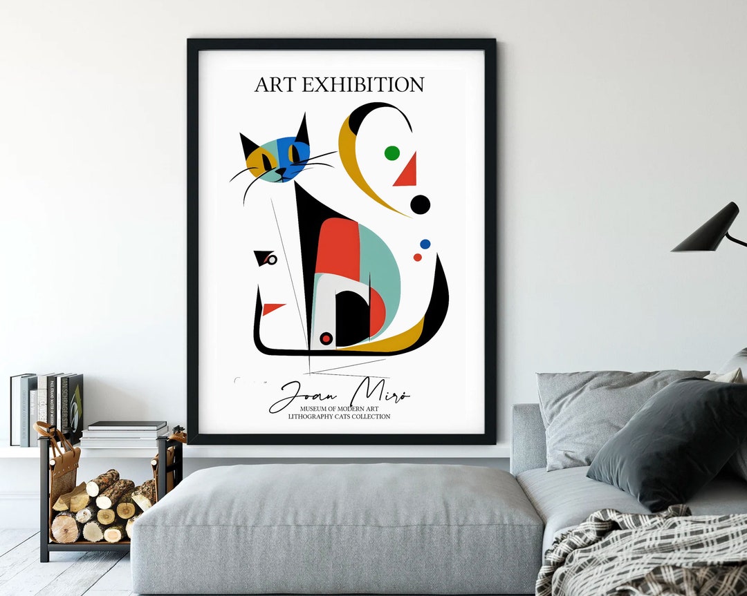 Joan Miró Katze Digitales Poster, Joan Miro Kunstdrucke ...