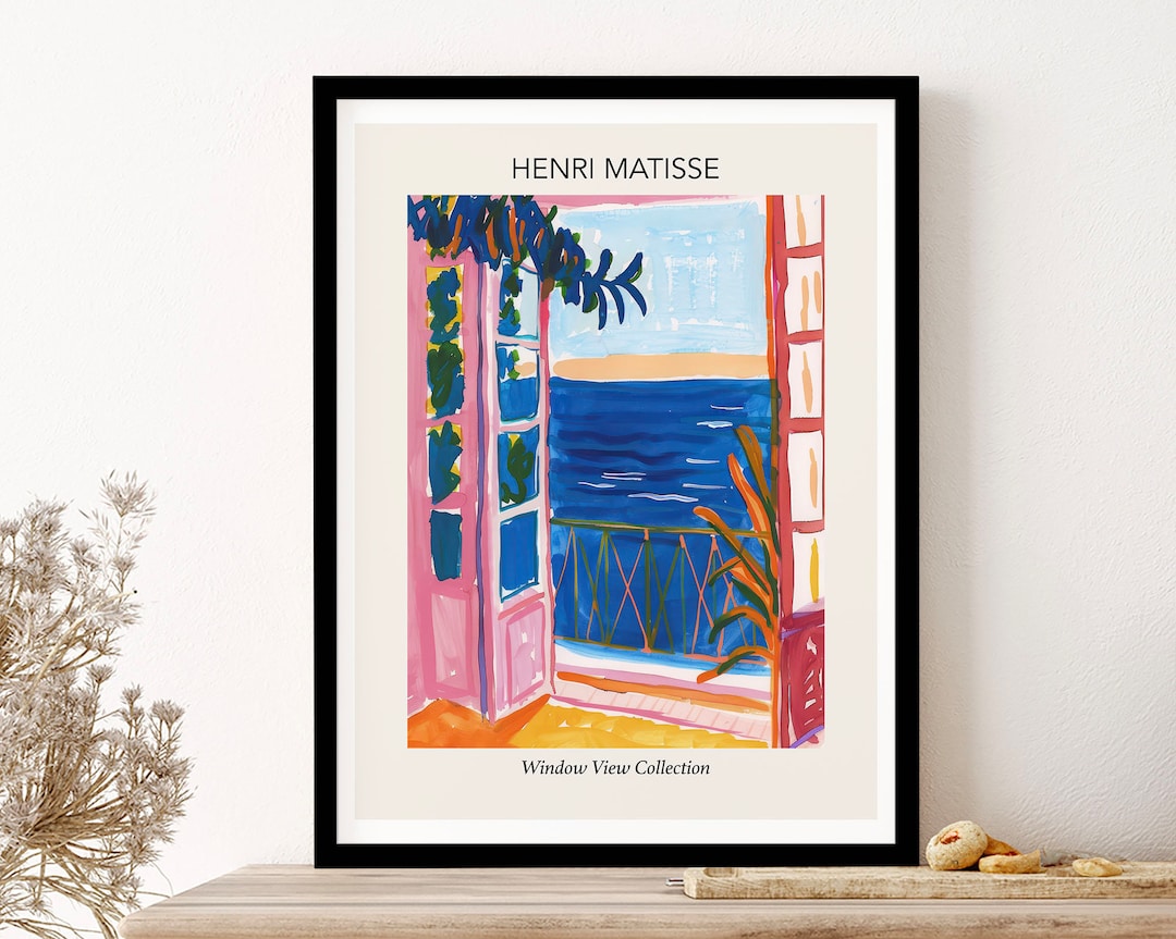 Matisse Window View Collection Wall Art Print Poster Framed Art Gift - Etsy