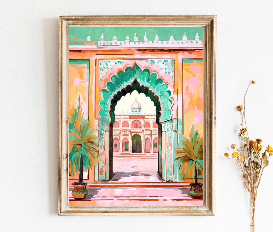 Patrika Gate India Travel Illustration Housewarming Painting Digital ...