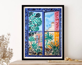 Henri Matisse Portofino Italy Window View Wall Art Print Poster Framed ...
