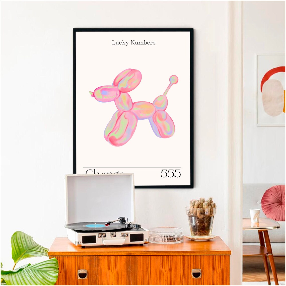 Ballon Dog Retro Change Angel Numbers 555 Digital Download - Etsy