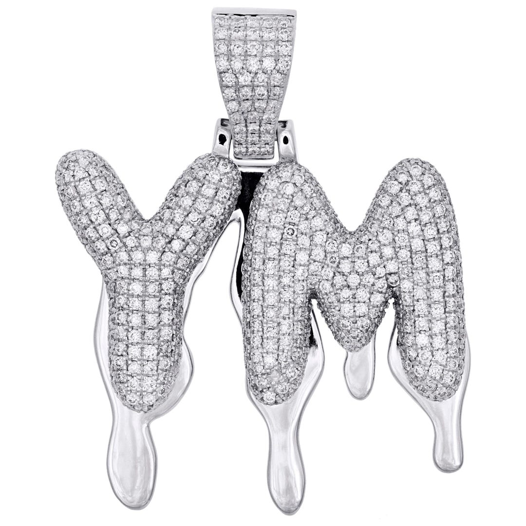 Custom Letter Hip Hop Pendant Custom Men's Hip Hop Name Pendant Iced ...