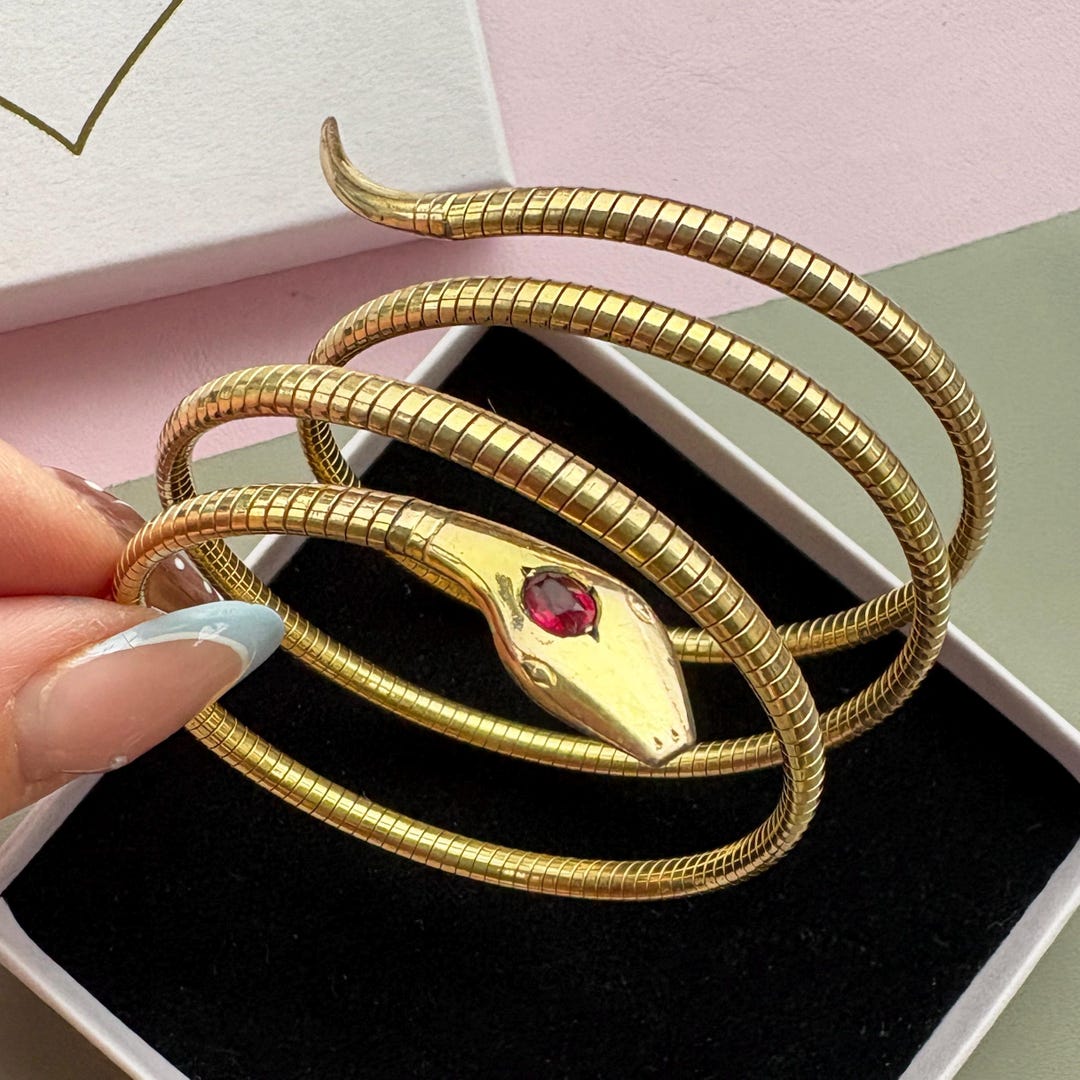 Rare Antique Art Deco Signed Kollmar & Jourdan Rolled Gold Articulated ...