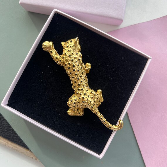 Large vintage climbing leopard - Gem
