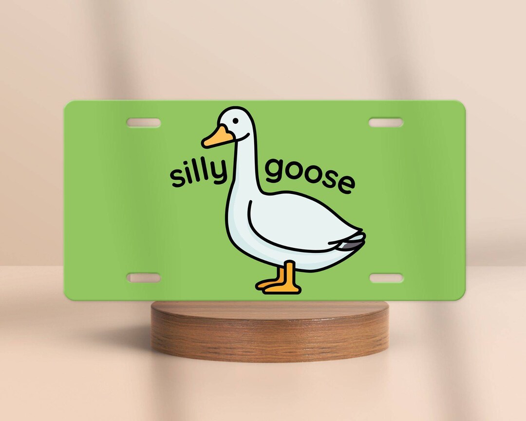 Silly Goose Front License Plate - Cute Goose Car Truck License Plates ...