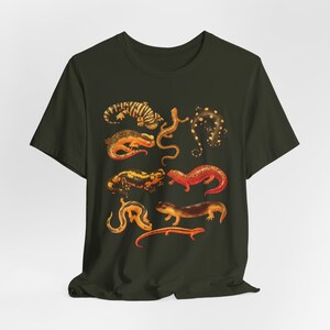 All Salamanders T-shirt, Cottagecore Clothing, Watercolor Cute ...