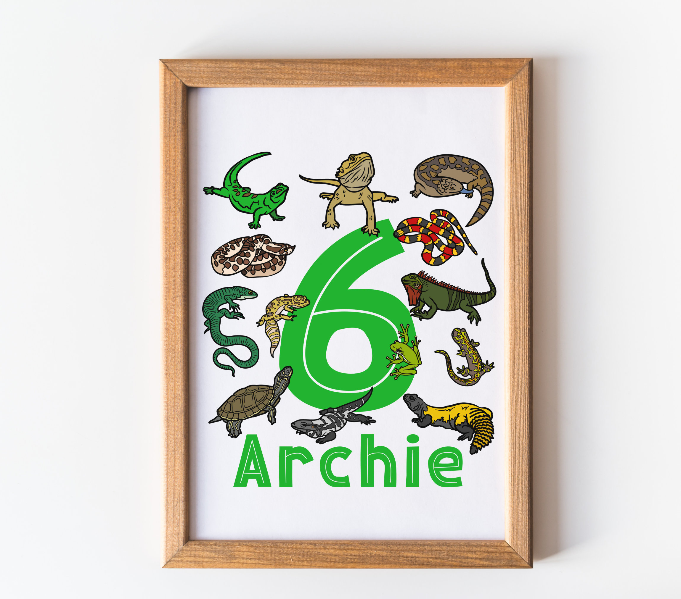 Custom Reptile Birthday PNG Print for Birthday Shirts or Birthday ...