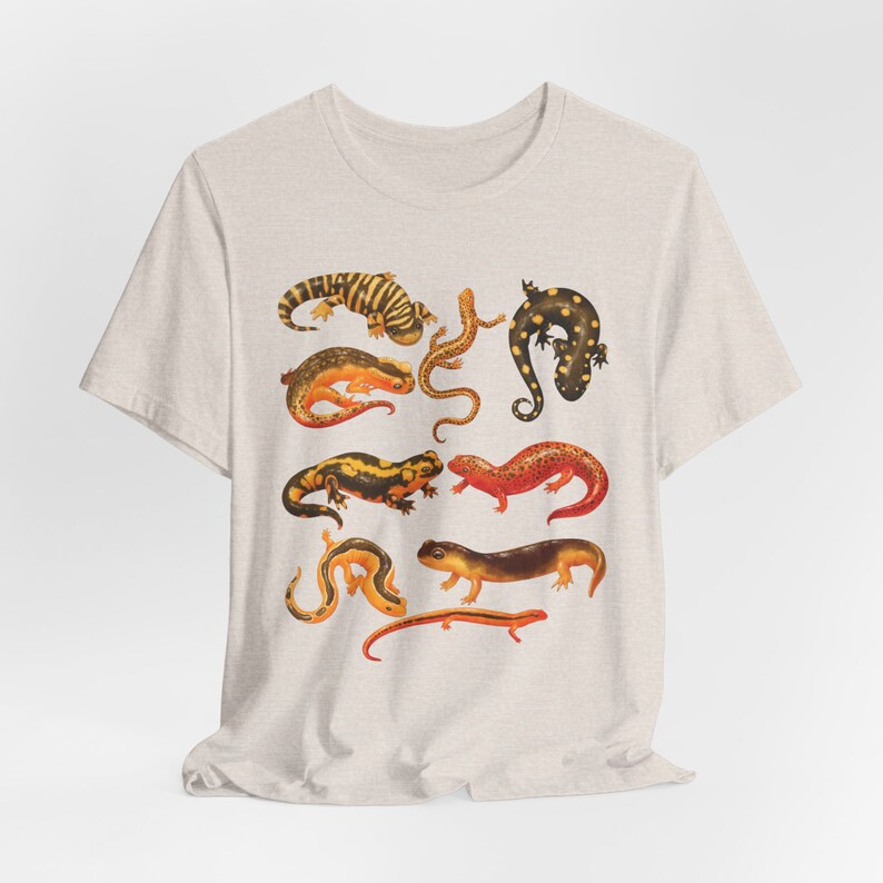 All Salamanders T-shirt, Cottagecore Clothing, Watercolor Cute ...