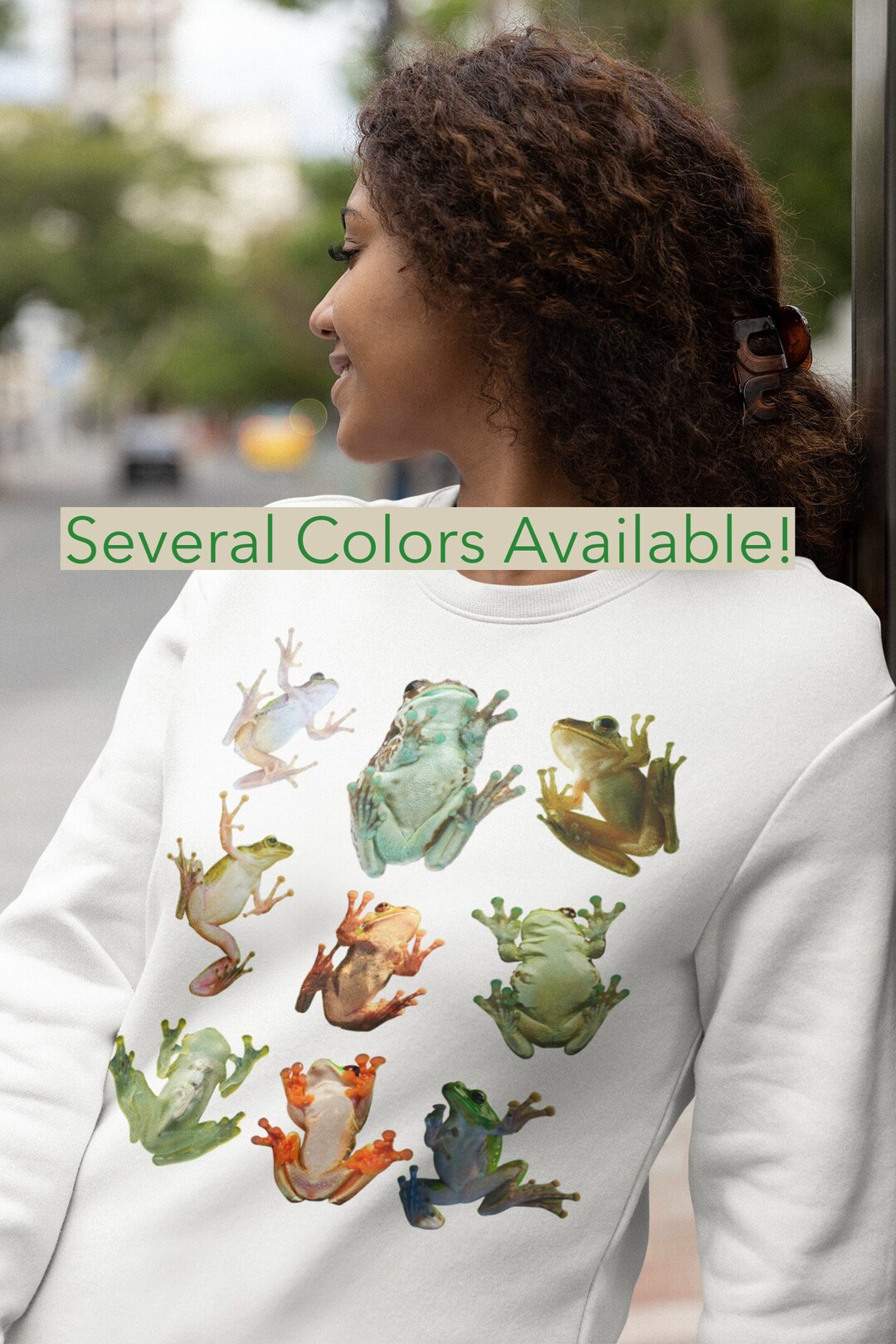 Frog Crewneck Sweatshirt, Realistic Dark Cottagecore Frogs, Frog Butts ...