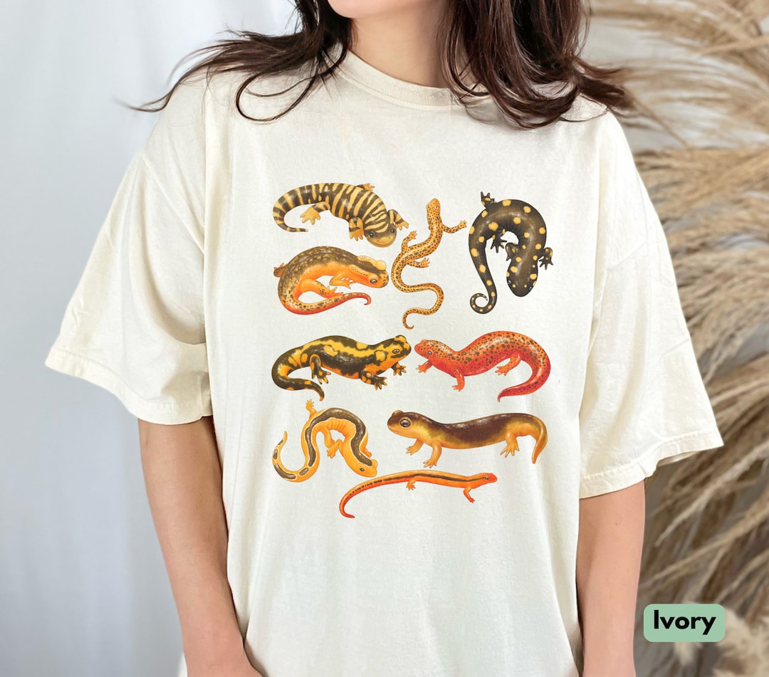 All Salamanders Comfort Colors, Cottagecore Clothing, Watercolor Cute ...