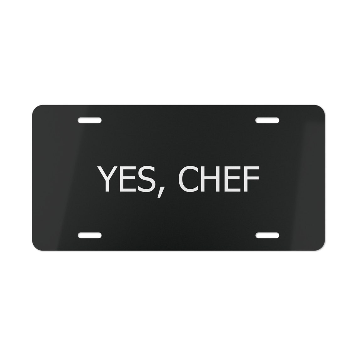 Front License Plate, Yes Chef, Funny Culinary Cooking School Gifts ...