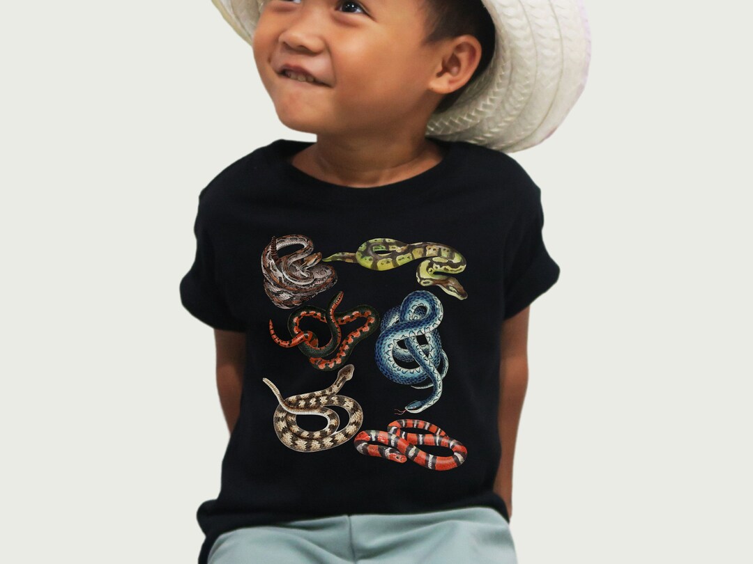 Snake Tee for Kids & Toddlers, Personalized Birthday Shirt, Realistic ...
