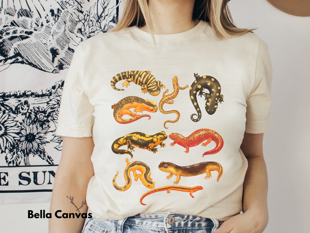 All Salamanders Tee for Amphibian Lovers, Cottagecore Clothing ...