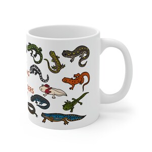 All Salamanders Coffee Mug 11 Oz - Salamander Newt Amphibian Lover Gift ...