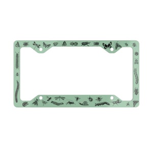 Insects License Plate Frame - Entomology Entomologist Car Truck Gift ...