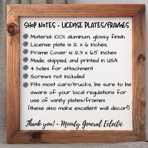 License Plate Frame Country Toads Take Me Home, Funny License Plate ...