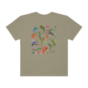 Comfort Colors Watercolor Chameleons Cottagecore Crewneck Sweatshirt ...