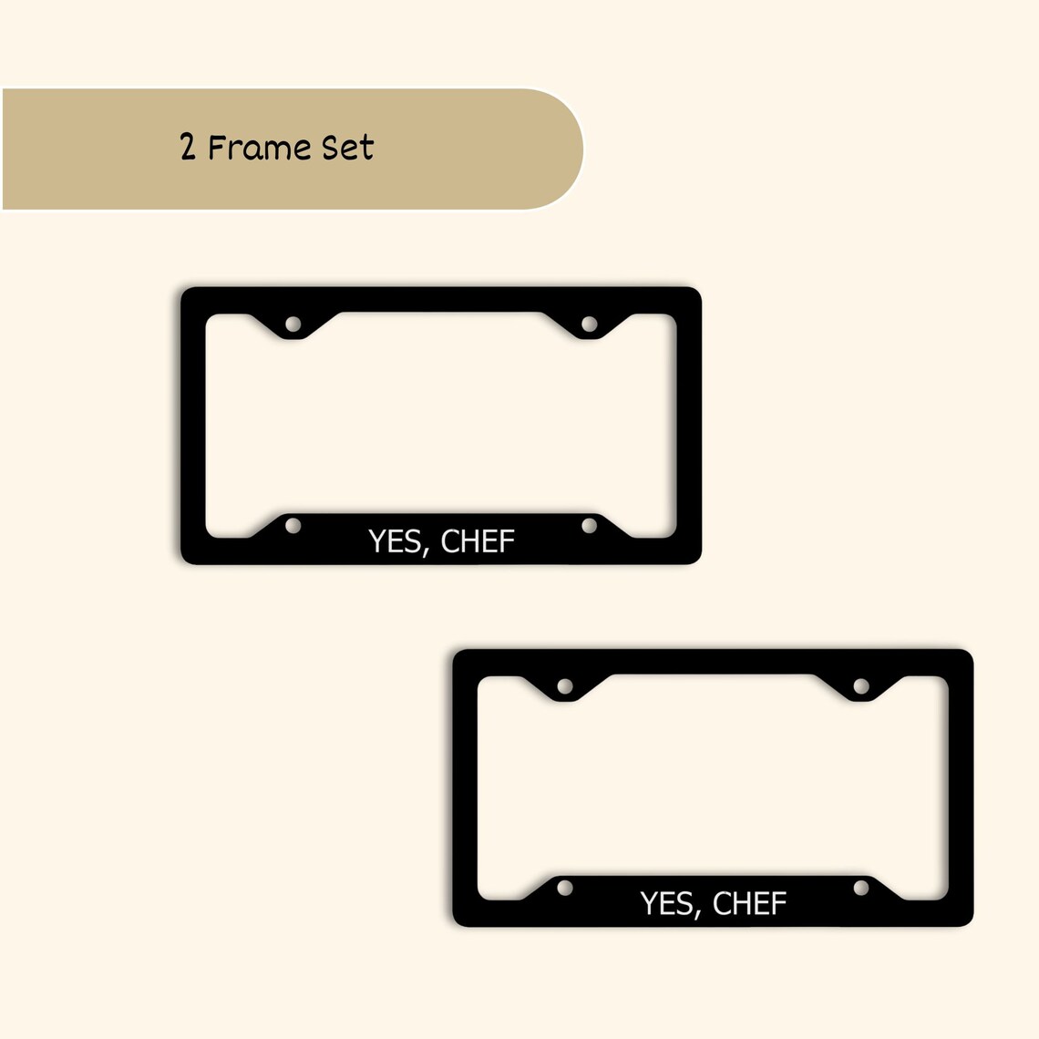 Front License Plate, Yes Chef, Funny Culinary Cooking School Gifts ...
