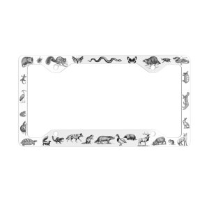 Cute Critters License Plate Frame, Be Kind to All Kinds, Animals Car ...