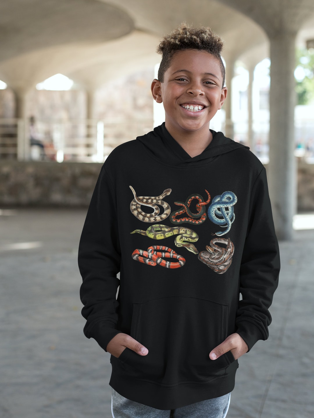 Kids Snake Hooded Sweatshirt, Cottagecore Kids Youth Sizing ...