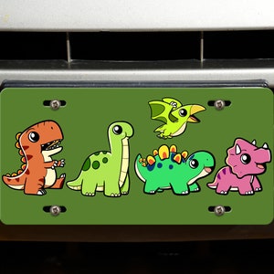 Walk the Dinosaur Front License Plate - Cute Dino Car - T-rex ...