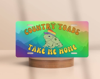 Tree Frog License Plate, Tree Frog Car Tag, Tree Frog Front License ...