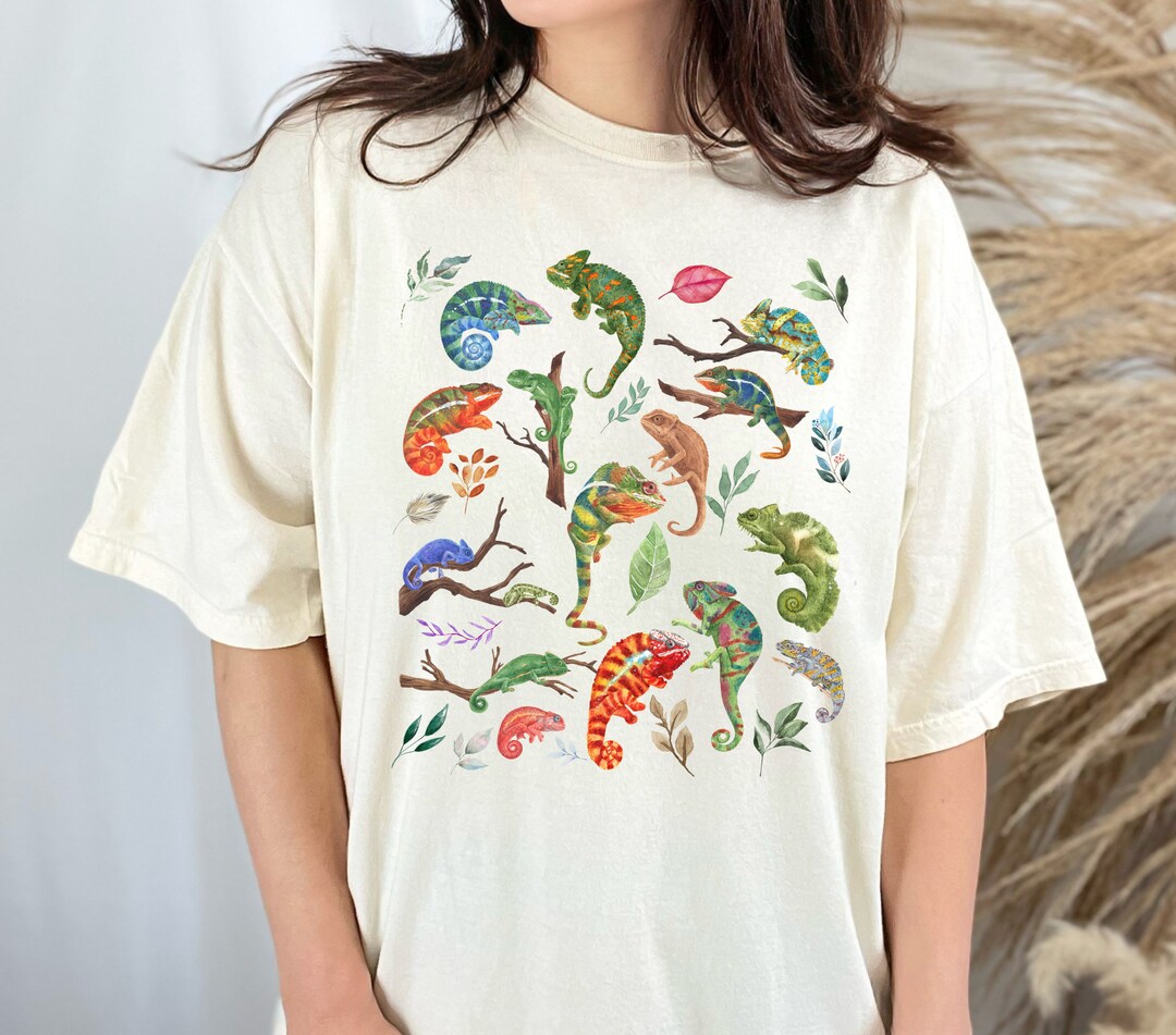 Comfort Colors Watercolor Chameleons Cottagecore Crewneck Sweatshirt ...