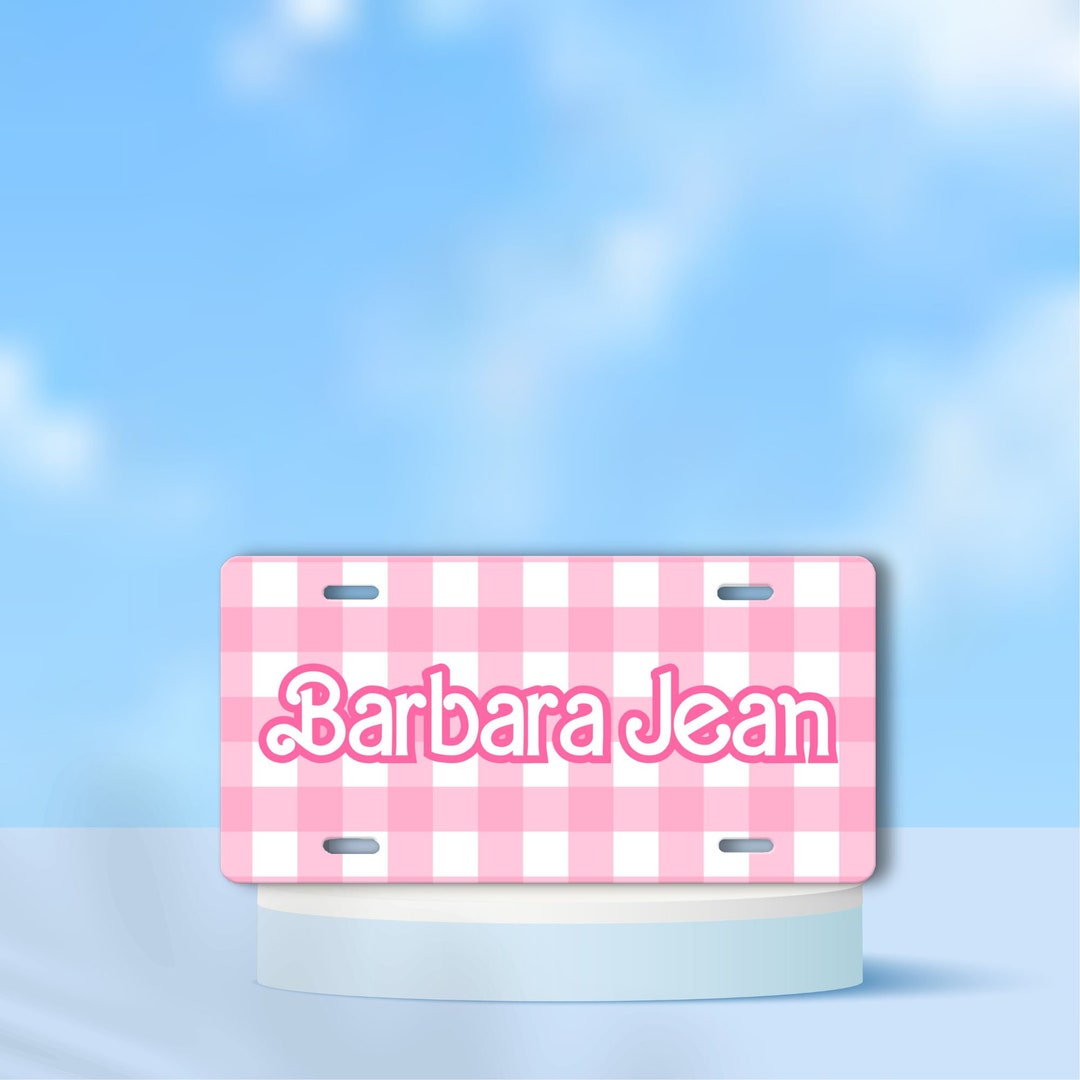 Pink License Plate, Pink Personalized Name Car Gift, Girlie Truck ...