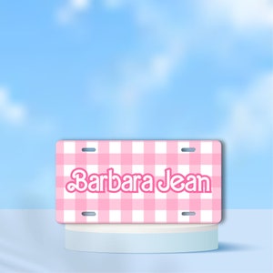 Pink License Plate, Pink Personalized Name Car Gift, Girlie Truck ...