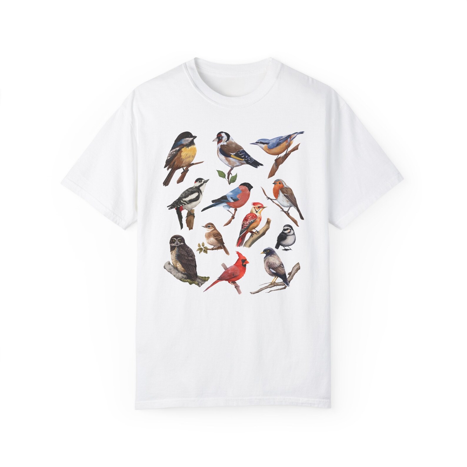 Cool Bird Shirt Easily Distracted by Birds Comfort Colors Vibrant Avian ...