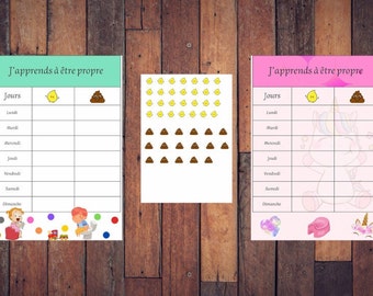 Tableau d'apprentissage de la propreté - Etsy Canada