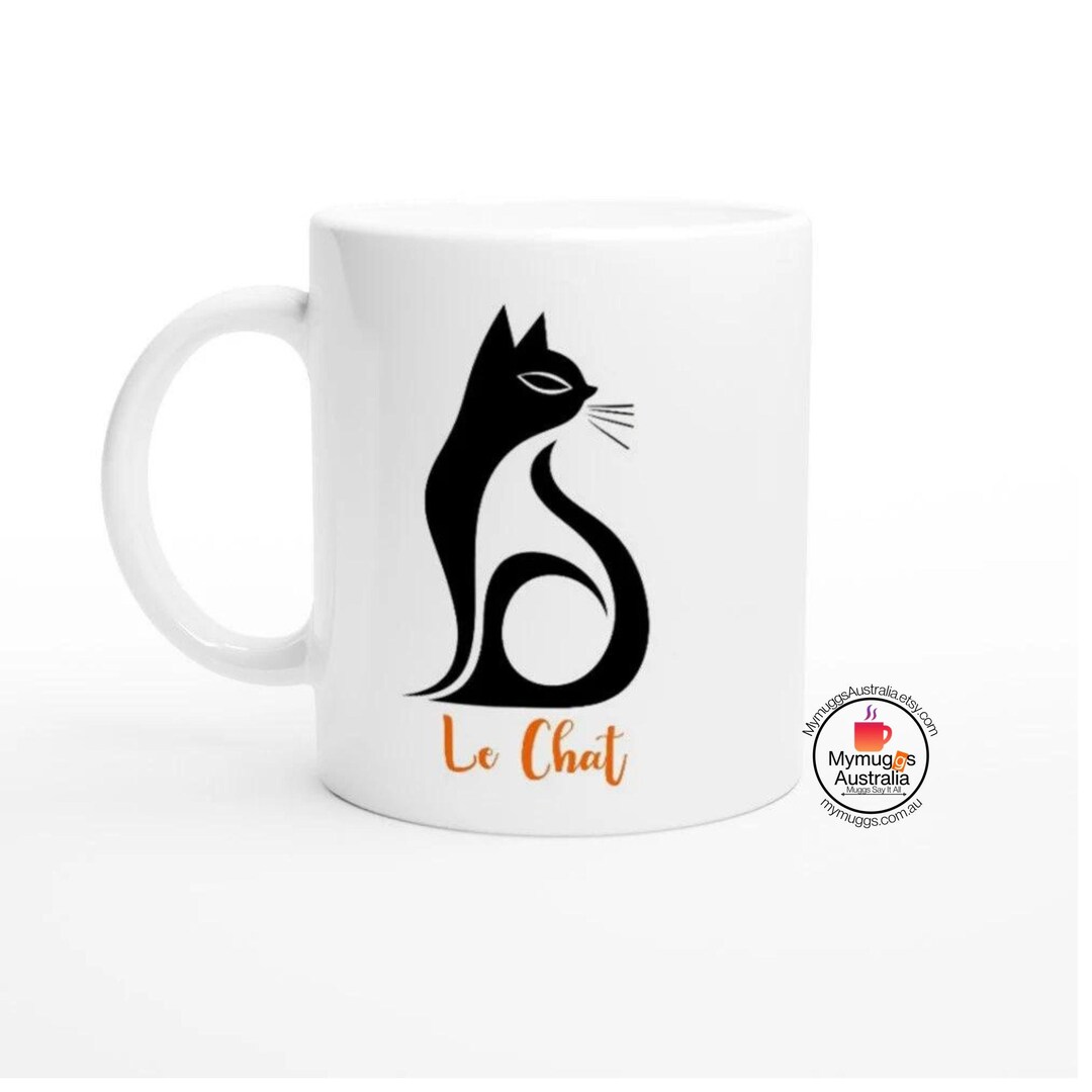 Le Chat Mug,chat Noir,mugs With Cats,cats on Mugs,cat Lover Gifts - Etsy