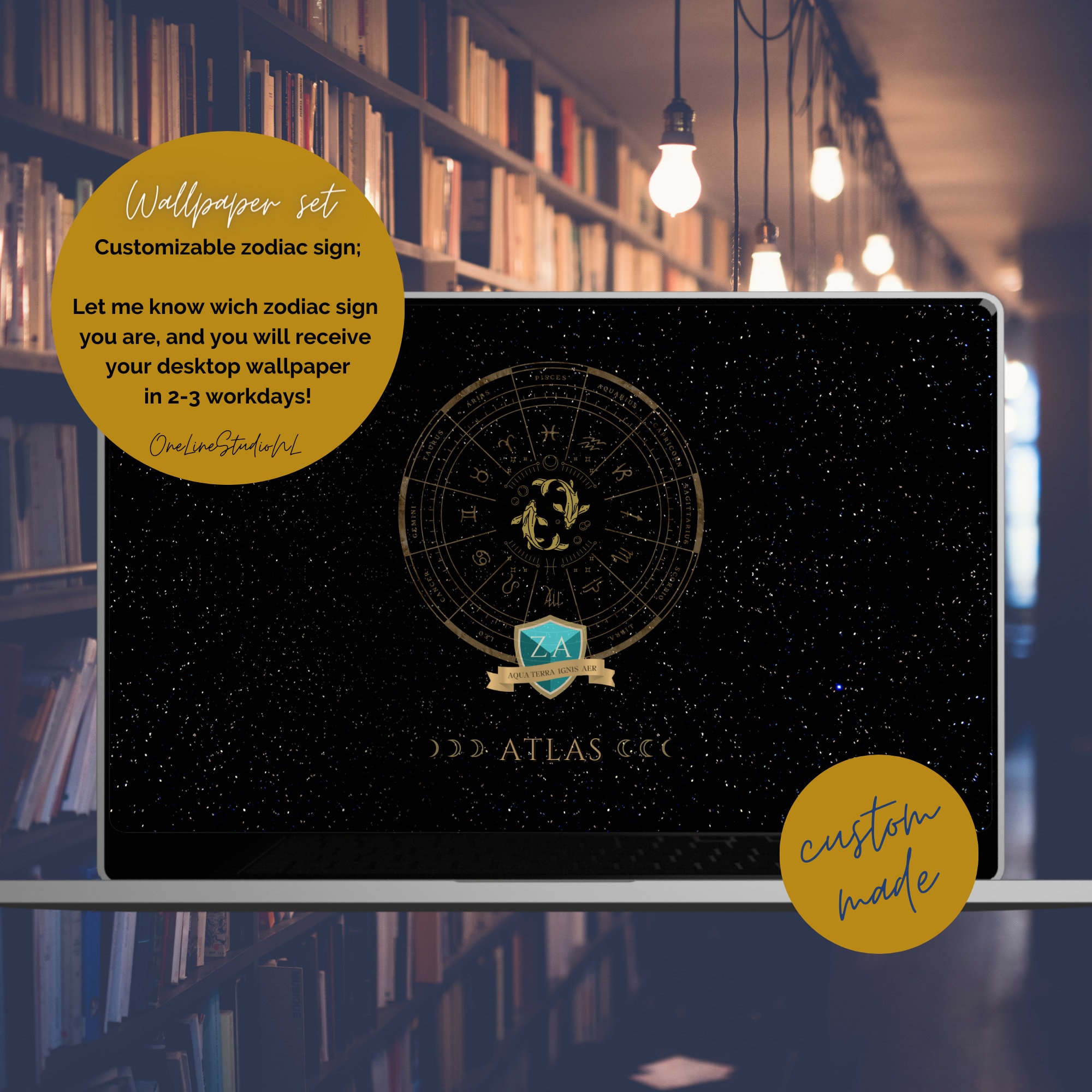 Zodiac Academy Inspired Desktop Wallpaper Set| Instant Download Star ...
