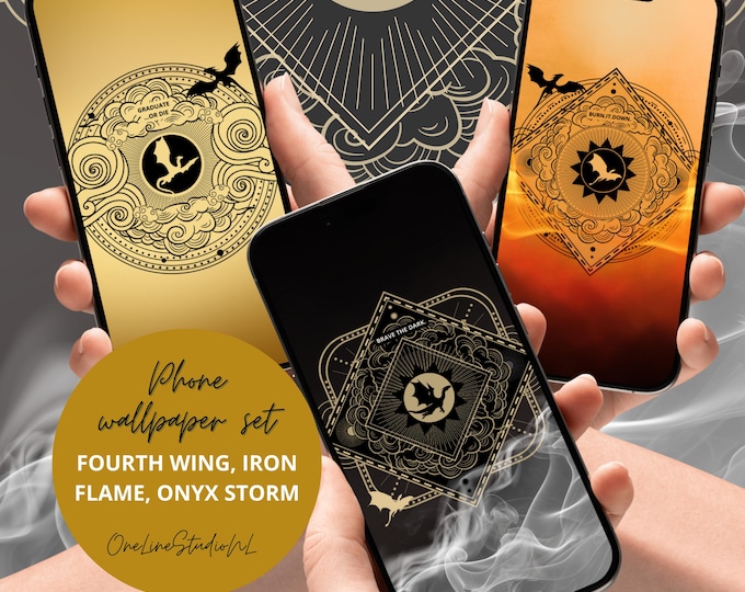 Fourth Wing Iron Flame Onyx Storm Empyrean Series 2 Kindle Insert for ...