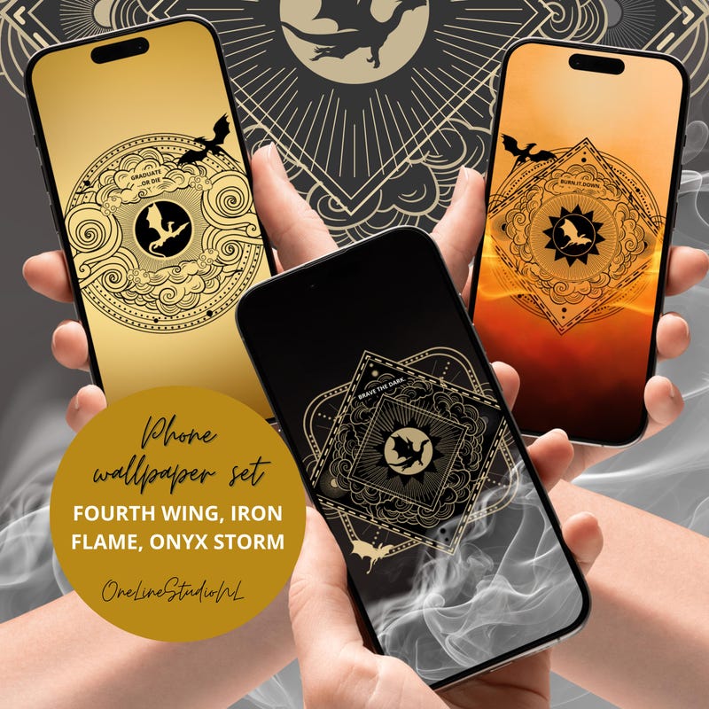 Fourth Wing Wallpaper - Etsy