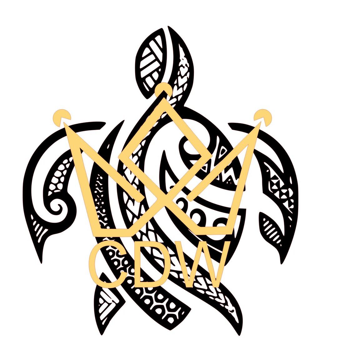Curvy Pacifica Turtle SVG PNG Digital Download - Etsy