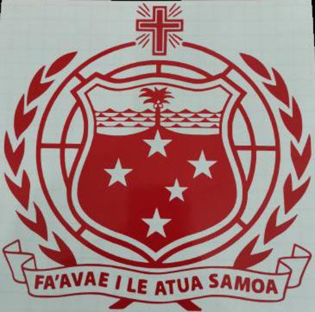 Samoan Shield Digitial Download, Samoa SVG PNG, Seal of Samoa Clipart ...