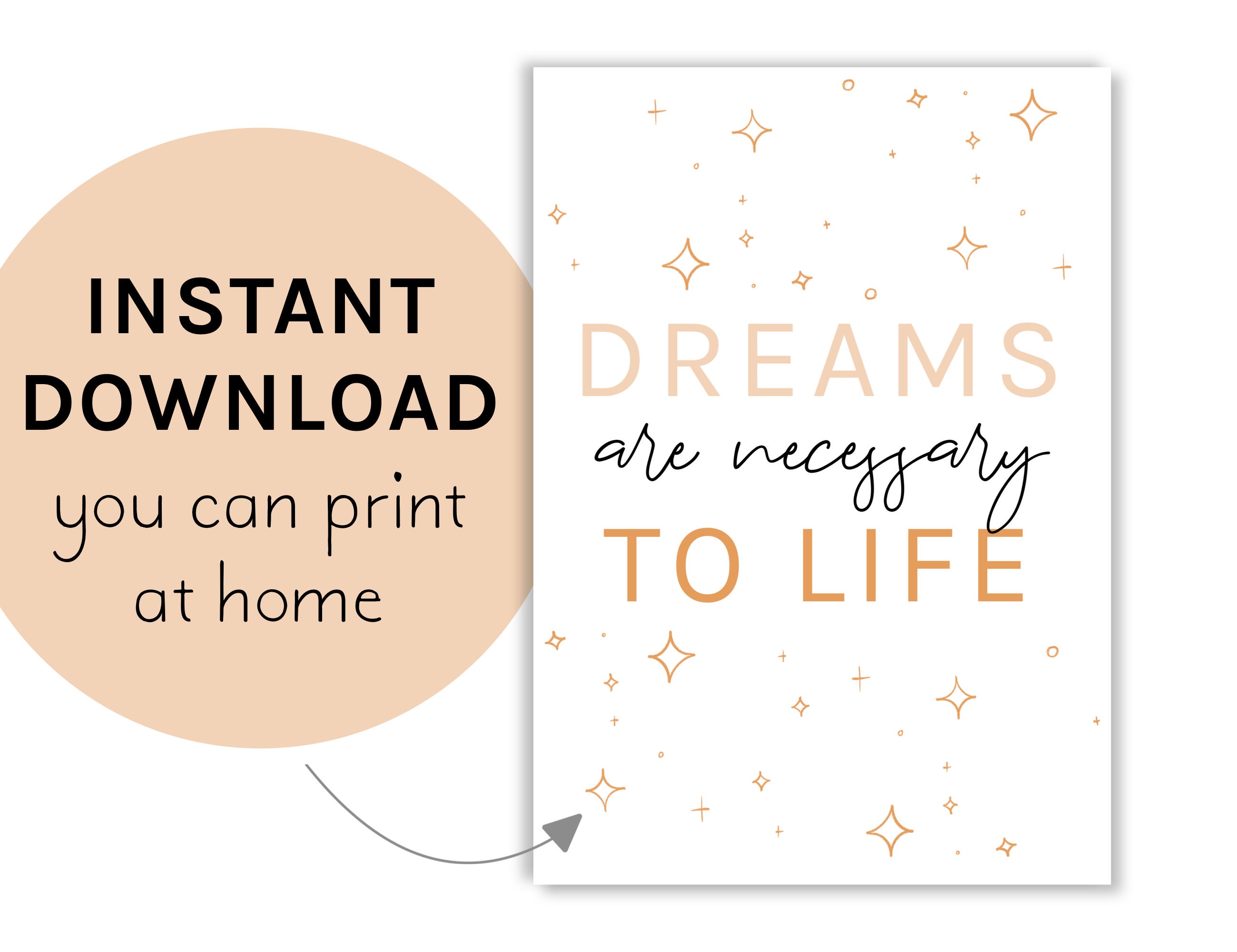 Wall Decor Inspirational Printable Wall Art Digital Download ...