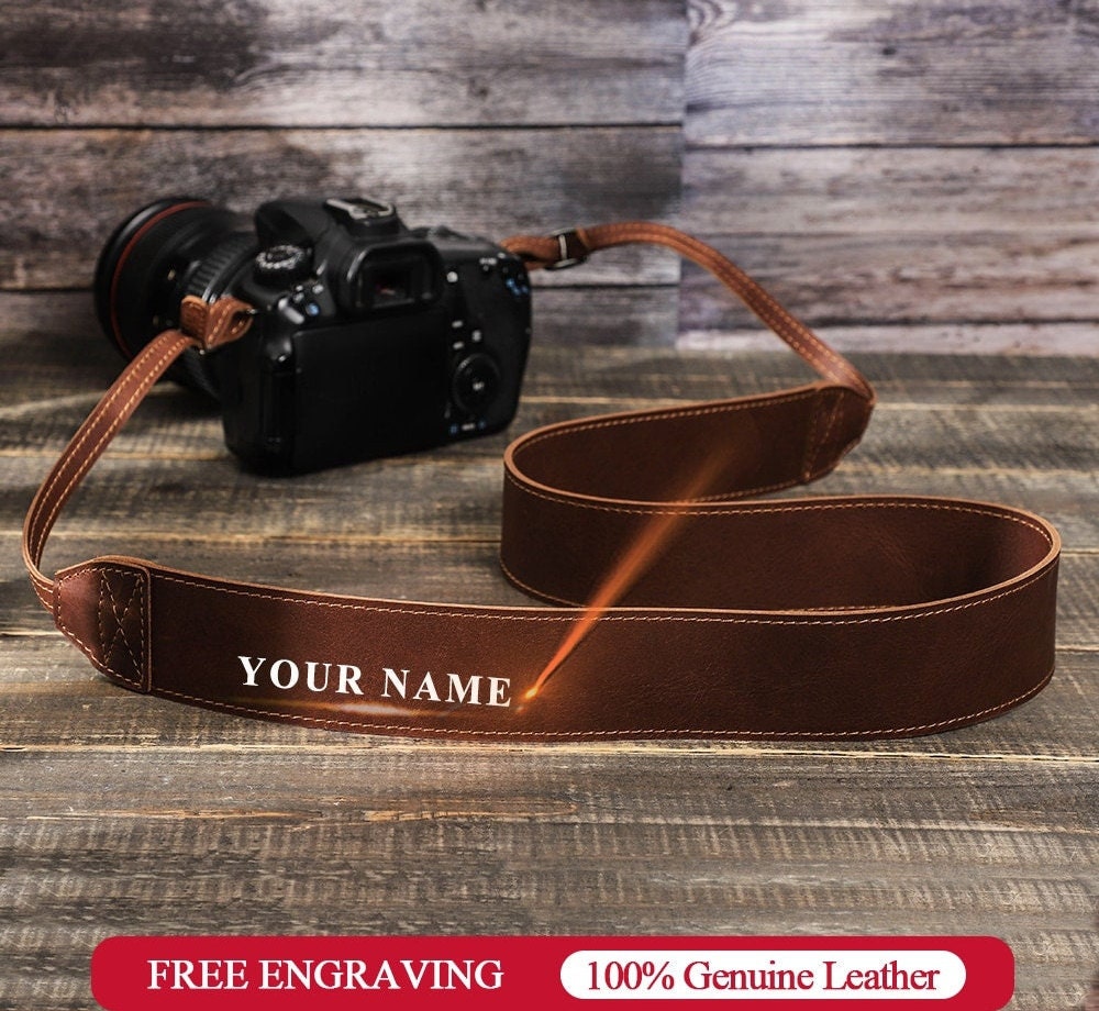 Leather Universal Adjustable Camera Shoulder Neck Wide Camera Strap ...
