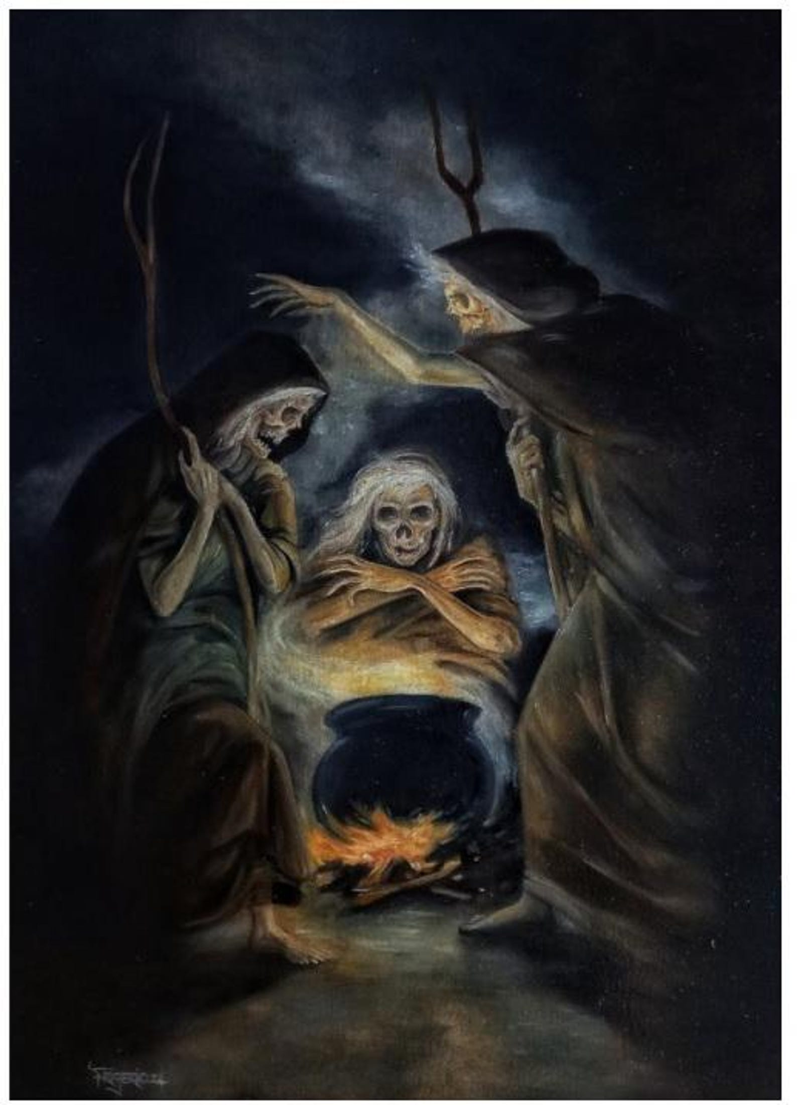Art Print - THE THREE WITCHES by Vide Supra Hoc Planum - Etsy