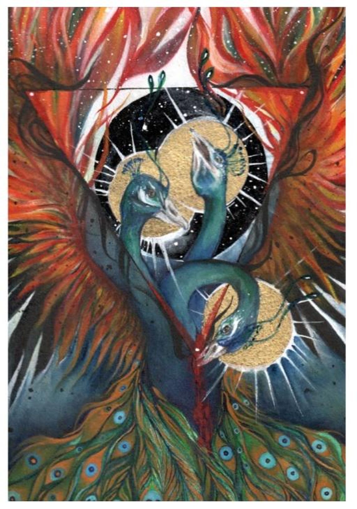 Art Print - MELEK TAUS by Shandi Azk - Etsy