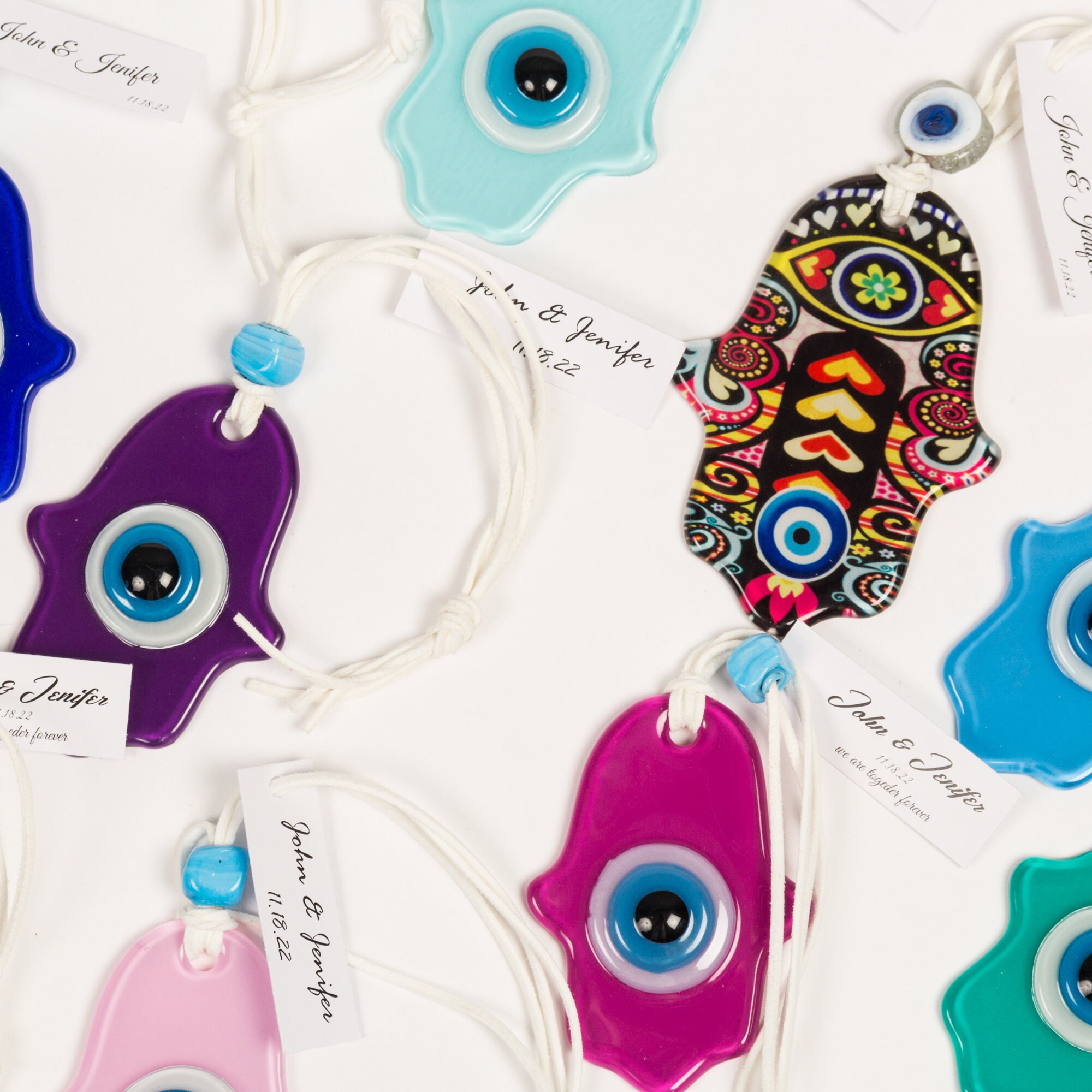 Handmade Colorful Evil Eye Favors in Bulk Engagement Evil Eye - Etsy