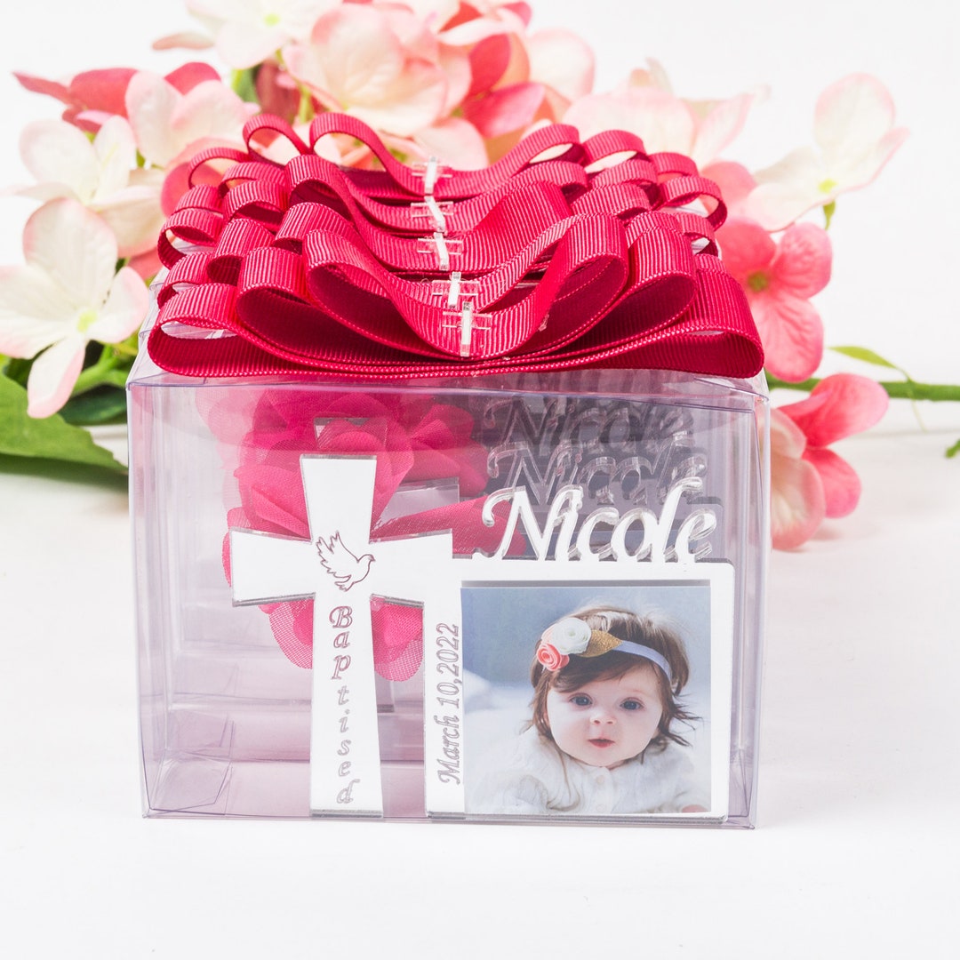 Silver Baptism Favorpersonalized Baptism Frame Favorbaptism - Etsy