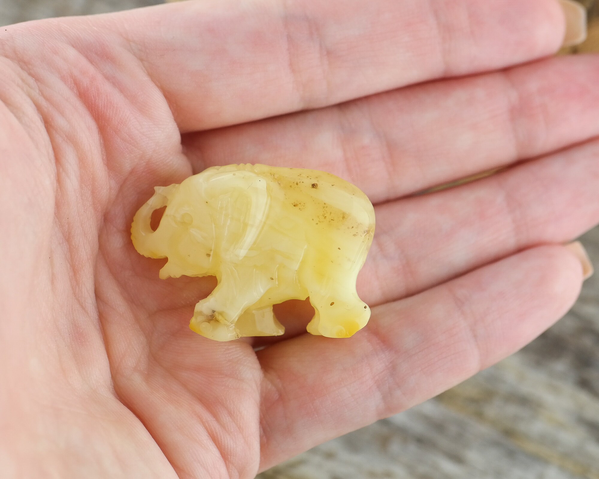 Baltic Amber Elephant Figurine Hand Carved Elephant - Etsy