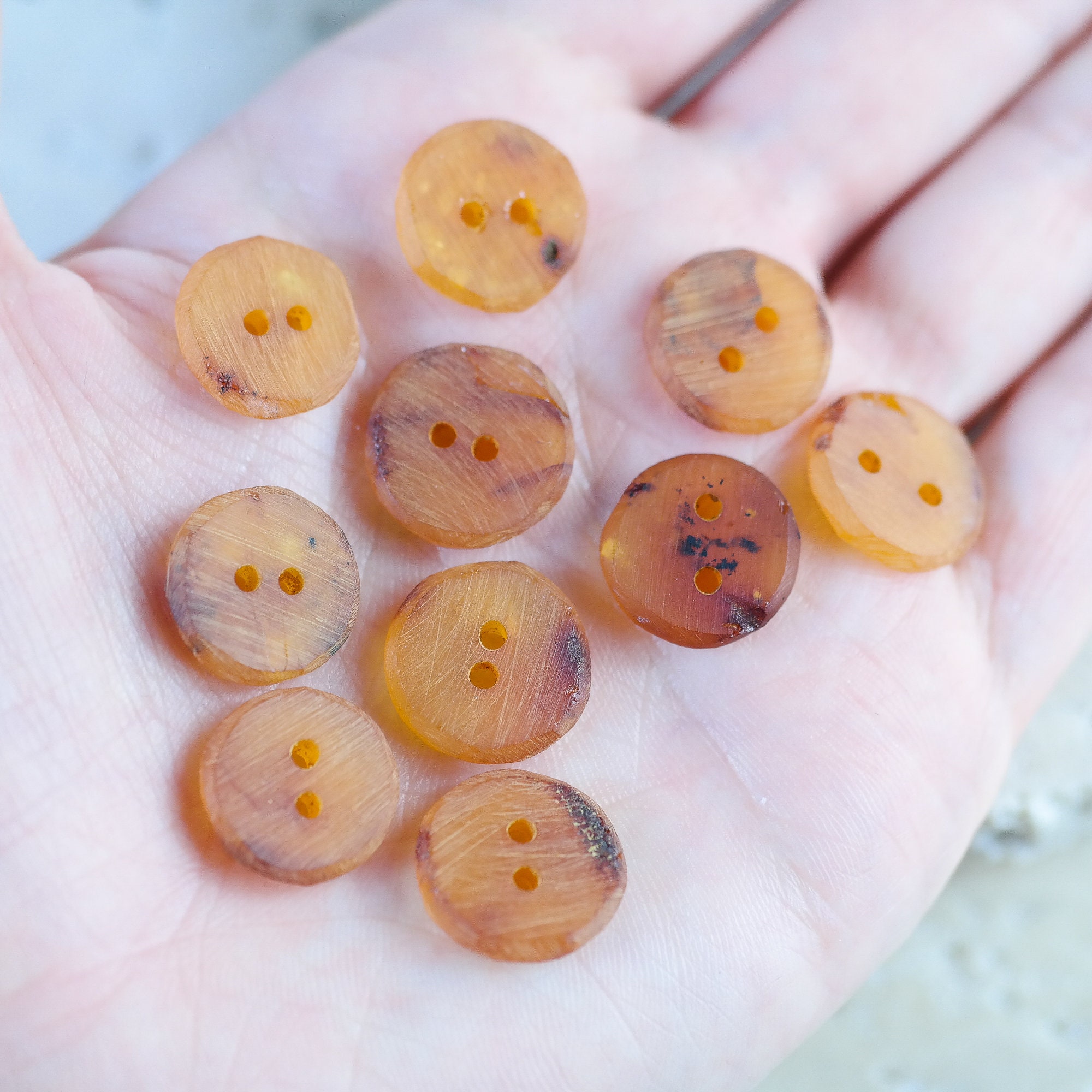 Raw Natural Baltic Amber Buttons for Clothes Making Buttons - Etsy